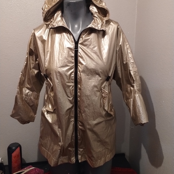 Jackets & Coats | Zaras Gold Jacket | Poshmark